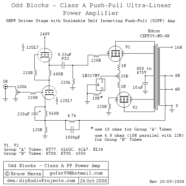 High End Tube Amplifier Schematics